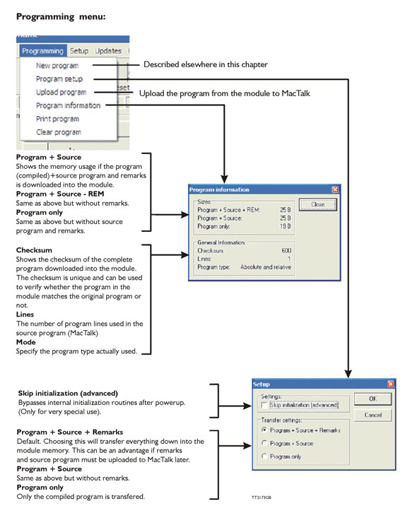 Programming of QuickStep motors with MacTalk Nano PLC
